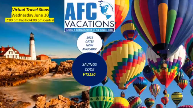 AFC Vacations - Escorted Vacations, Group Travel - Travel Shows